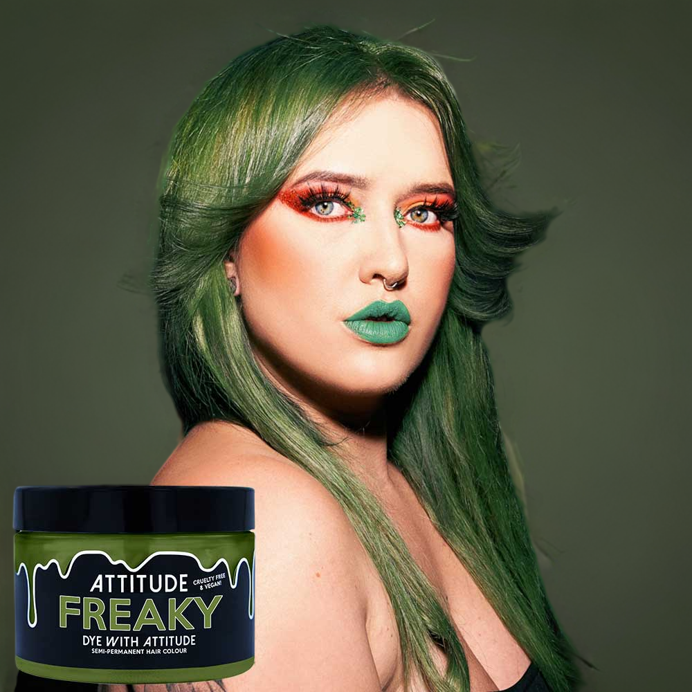 Semi permanent green hair dye store